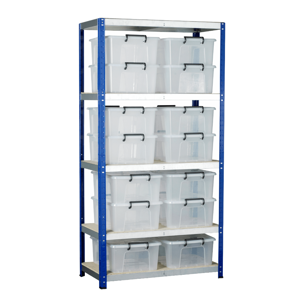 Eco-Rax Storemaster kit c/w 14 x 24L Boxes – Storage Bins