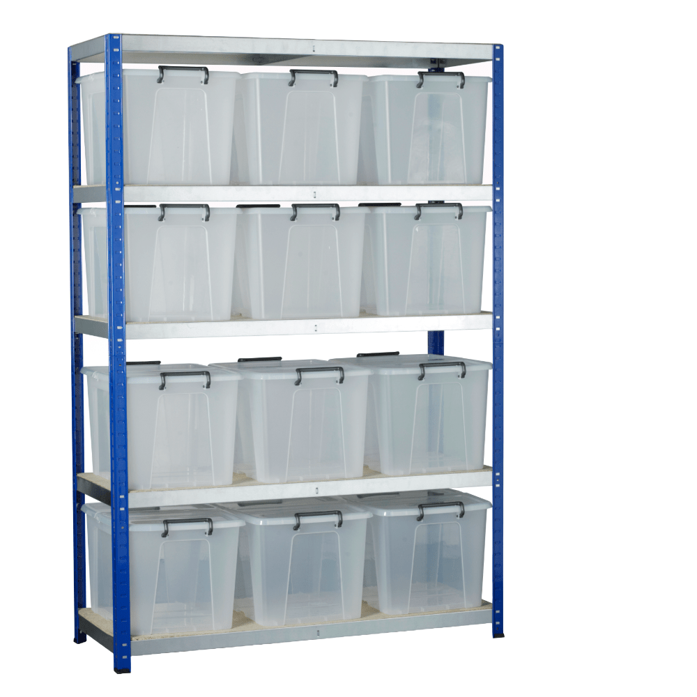 Eco-Rax Storemaster kit c/w 12 x 40L Boxes – Storage Bins