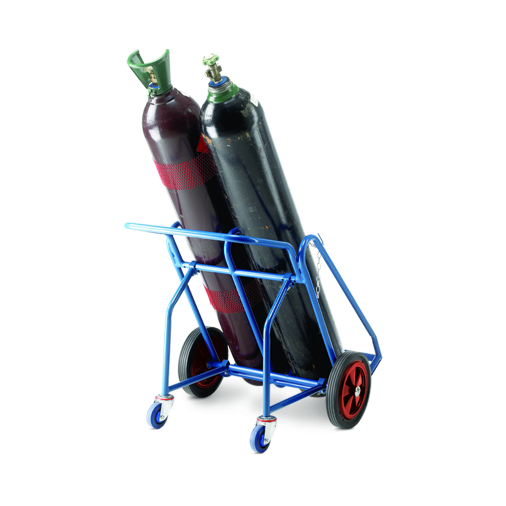 Oxygen Acetylene Cylinder Trolley c/w Rear Wheel Attachment – Storage Bins